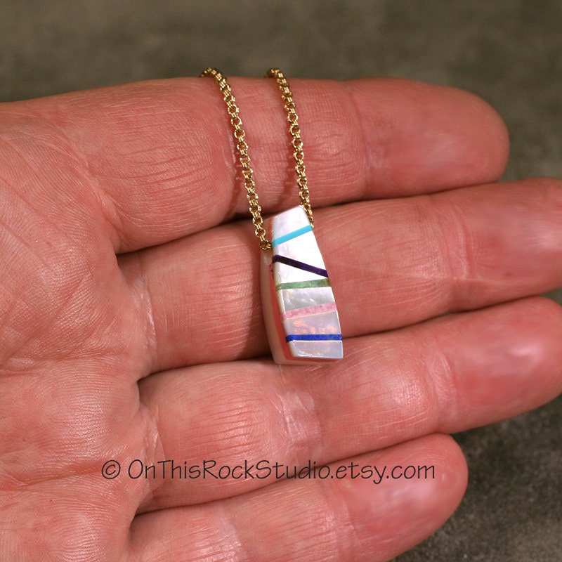Mother of Pearl, Multi Stone Parti Inlay, Rock Intarsia, Lapidary ...