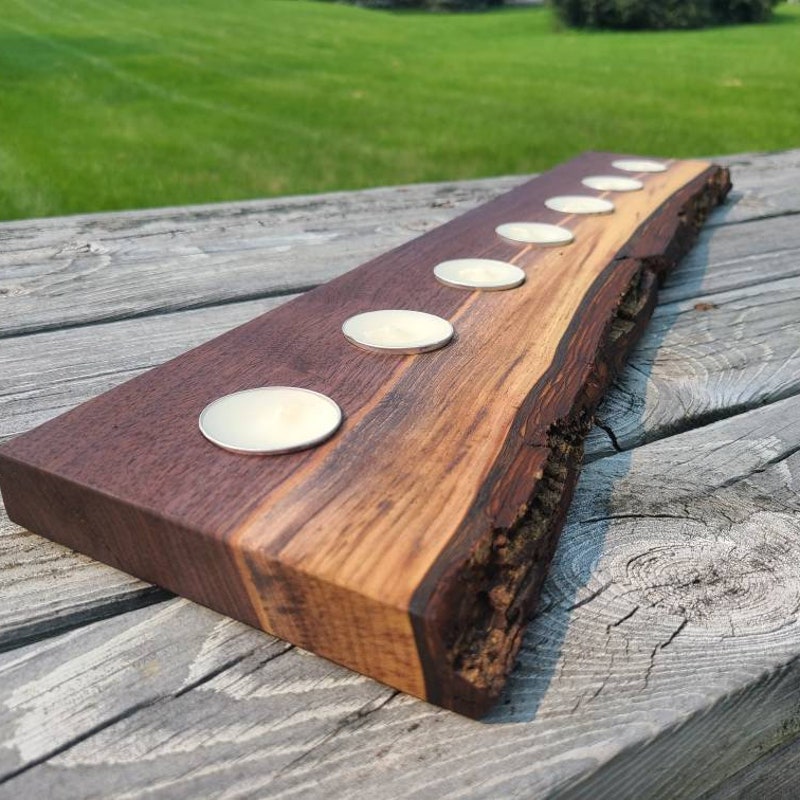 Walnut Tea Light Holders - Etsy