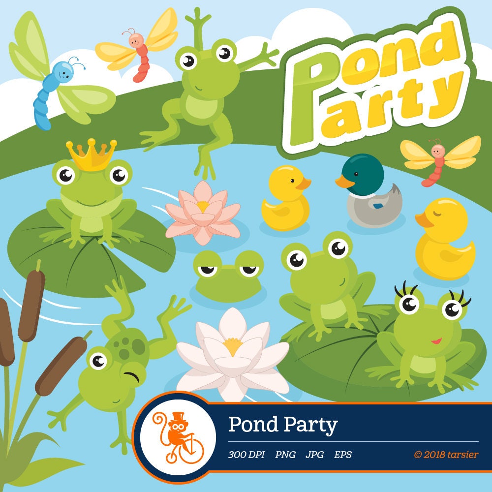 Frog Pond Clipart