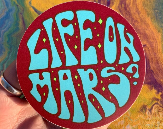 David Bowie Life on Mars 3 Inch Sticker - Etsy
