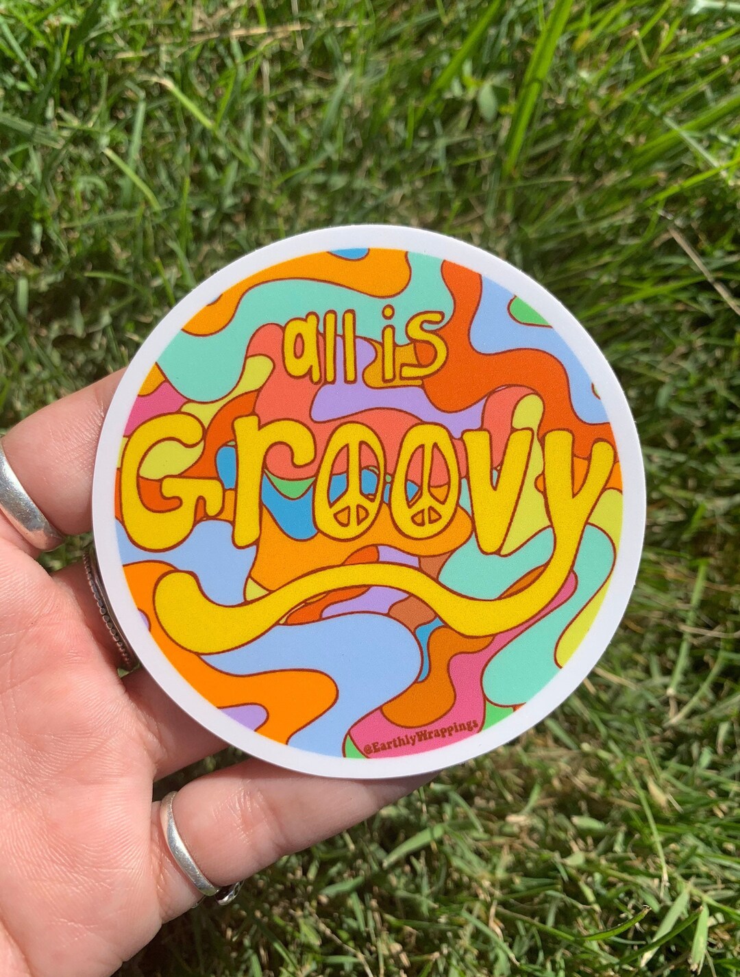 All is Groovy 3 Inch Sticker - Etsy