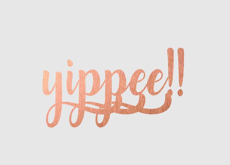 Copper Yippee Congratulations Well Done Engagement Card - Etsy