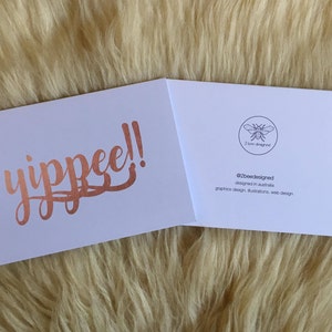 Copper Yippee Congratulations Well Done Engagement Card - Etsy