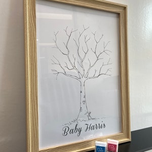 Baby Shower Gender Reveal Guessing Game Tree Artwork DIY Print at Home ...
