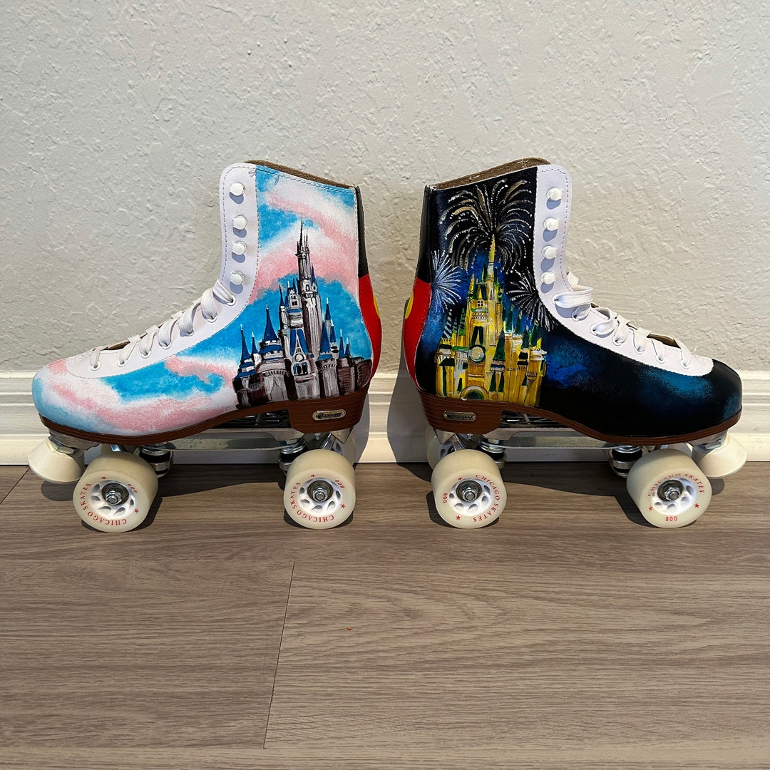 Chicago Disney World Magic Kingdom Custom Roller Skates - Etsy