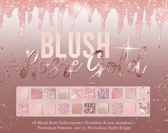 Blush Rose Digital Paper - Etsy