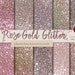 Rose Gold Glitter Digital Paper Pack 12 Metallic Shades Craft Paper - Etsy