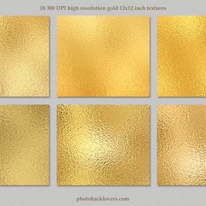 Digital Scrapbook Paper Gold Foil, Gold Foil Print, Gold Digital Paper ...