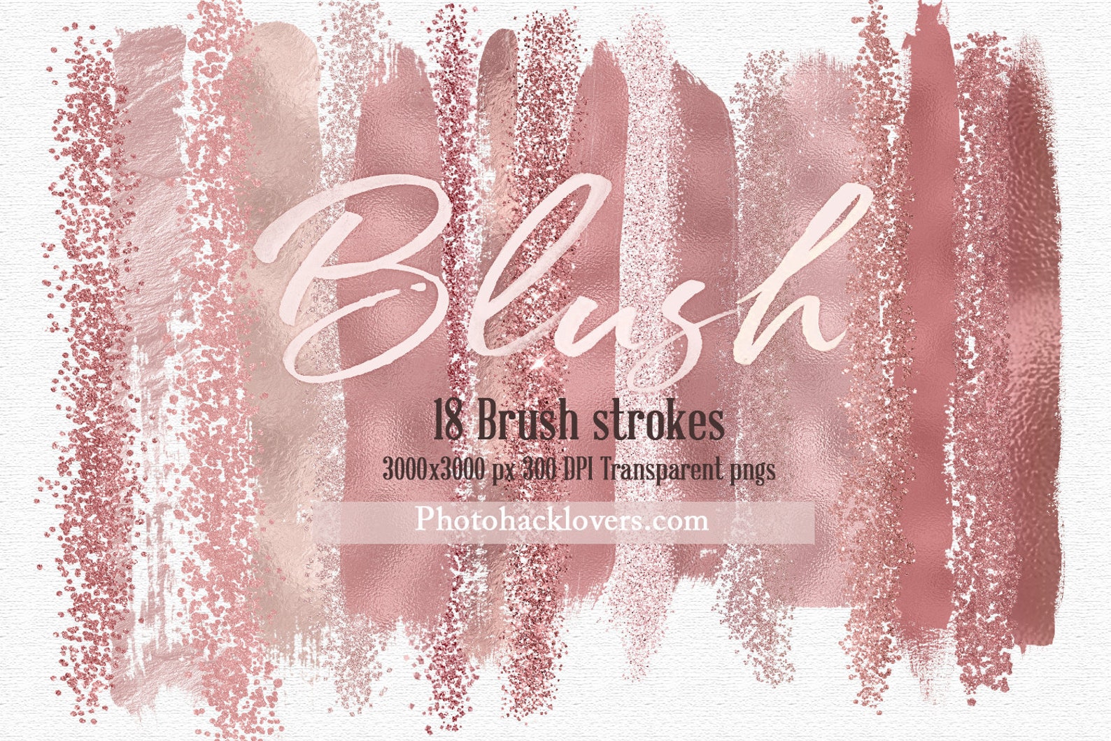 Blush brush strokes glitter brush strokes pink brush stroke | Etsy
