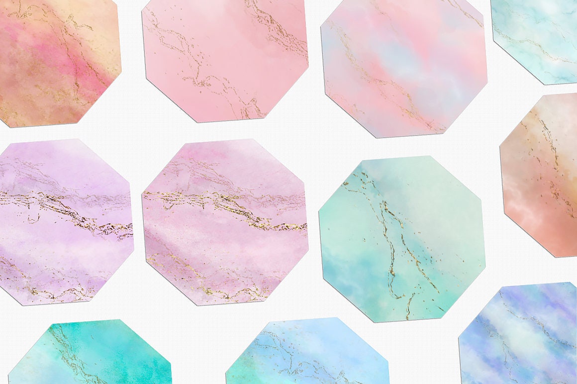 Pastel Marble Digital Paper Marble Wall Paper Marbled | Etsy