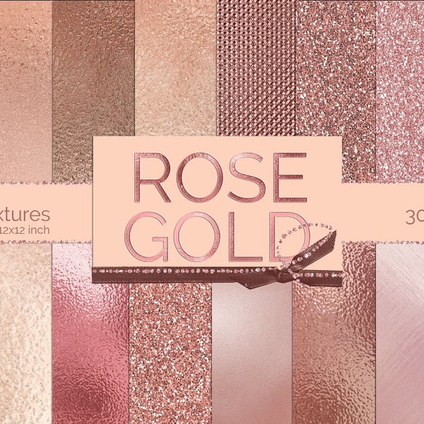 Rose Gold Textures - Etsy
