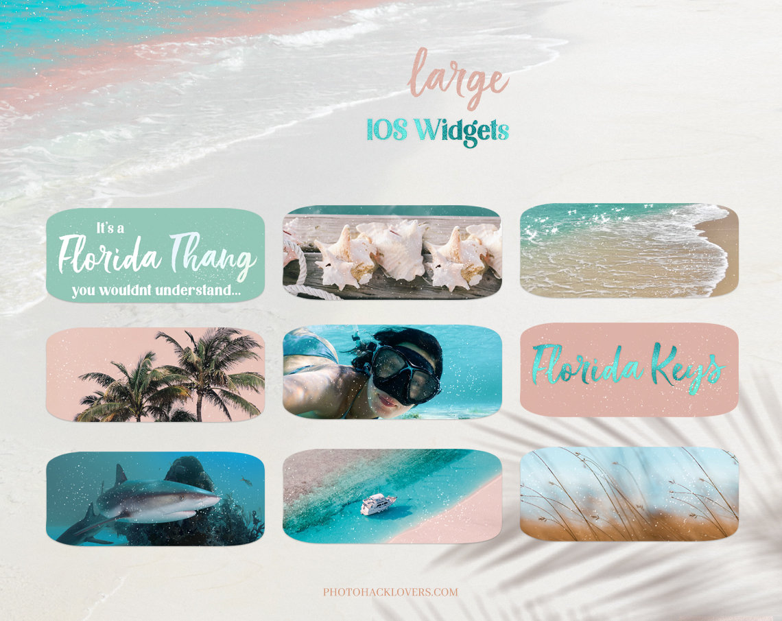 IOS App Icons Ocean Blue Florida Keys App Icons Summer - Etsy