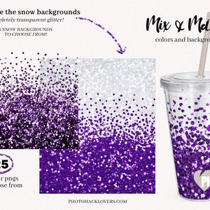 60 Purple Glitter Overlays-purple Glitter Tumbler Wrap- Tumbler ...