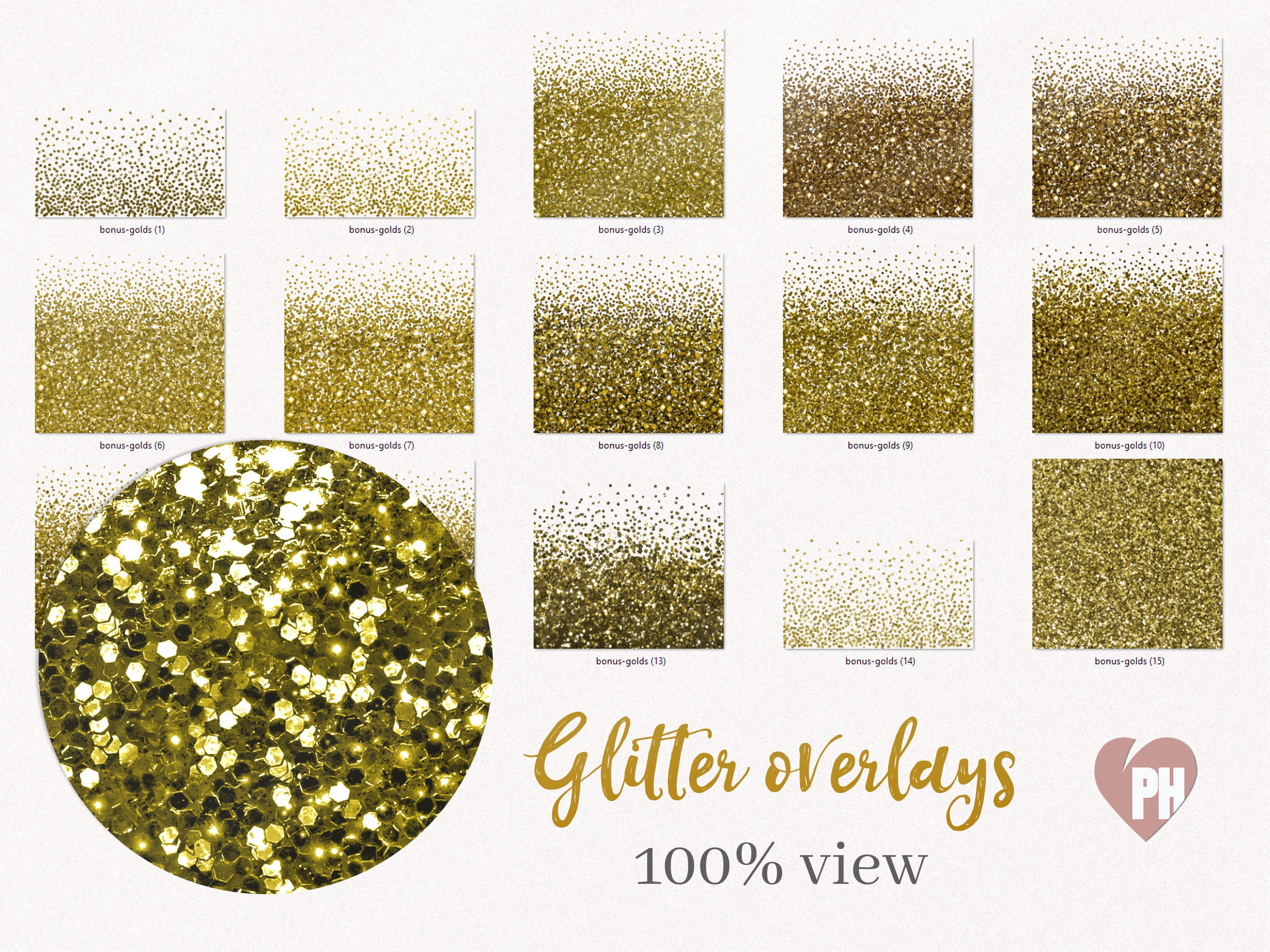 Gold Glitter Overlays Sublimation Design Glitter Confetti - Etsy Canada