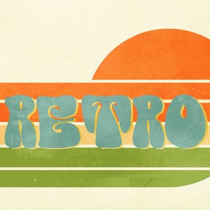 Retro Colorblock - Set of 60 Retro Color Swatches, These Vintage Retro ...