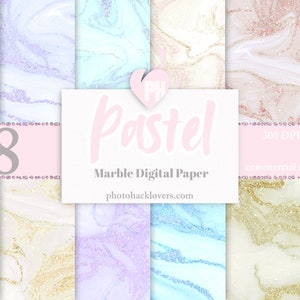 Pastel Marble Textures-marble Gold Paper-digital Paper-marble Paper ...