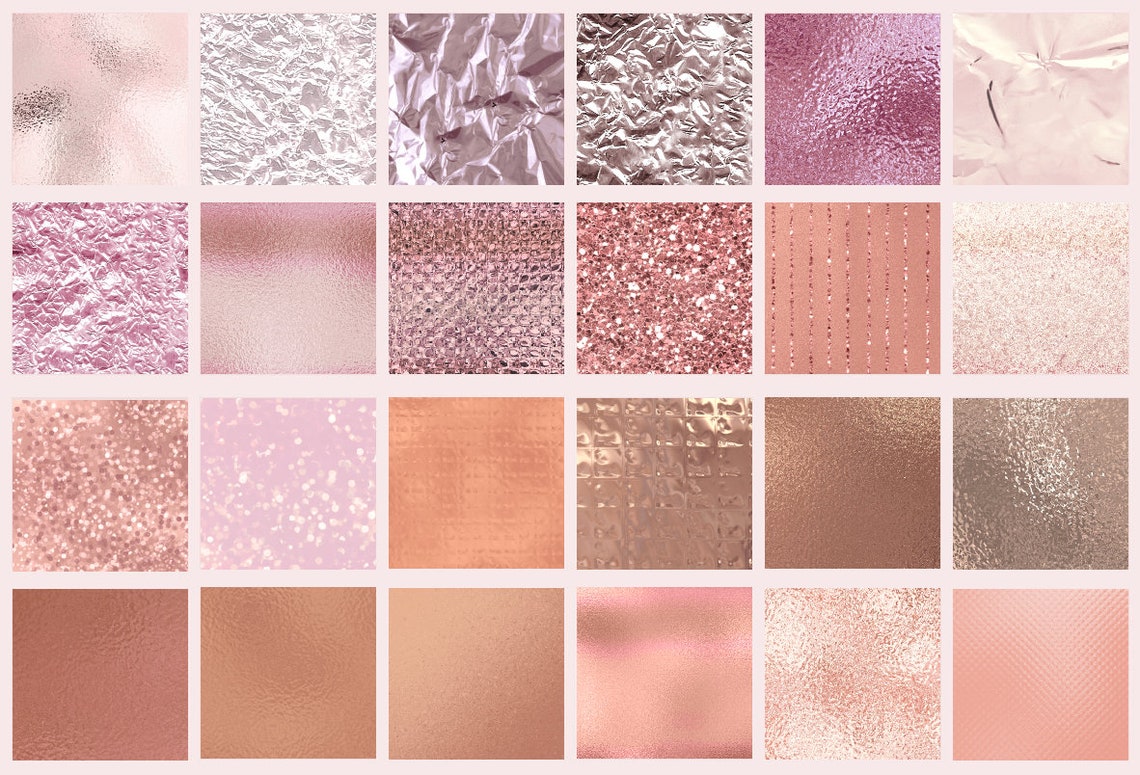 Rose Gold Digital Paper Marble Pink Rustic Luxe Digital | Etsy