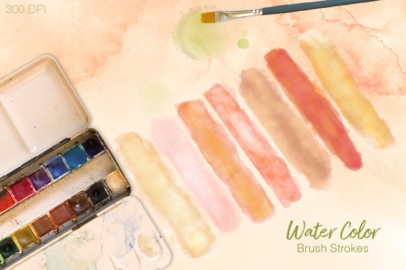 Peach Watercolor Digital Paper, Ombre Texture, Printable Scrapbook ...