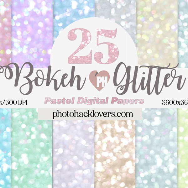 Bokeh Pastel - Etsy