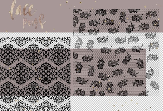Black Lace Texture Png