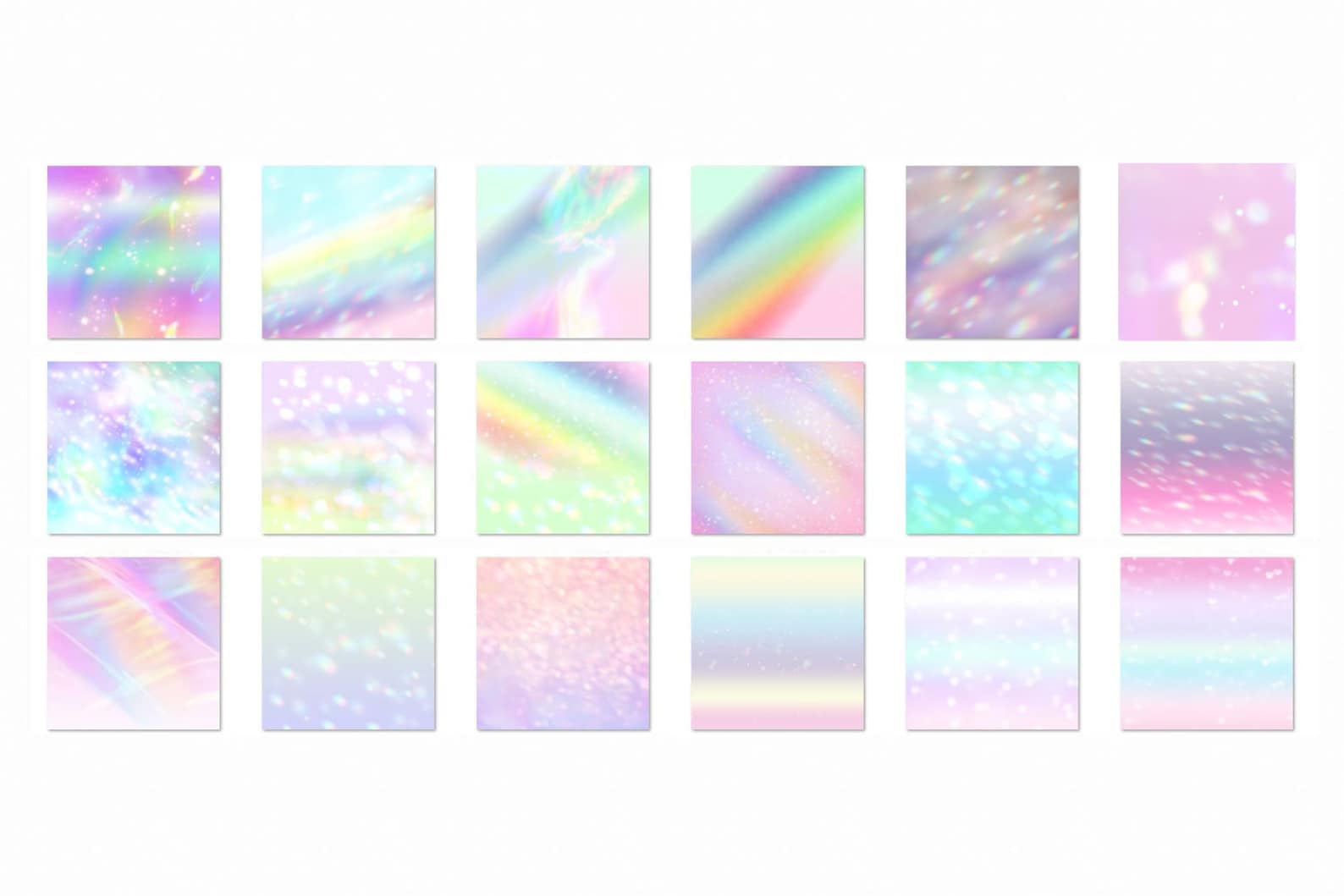 40 RAINBOW BOKEH TEXTURE Digital Holographic Paper Pastel - Etsy