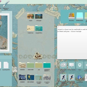 25 Van Gogh Desktop Folder Icons for Mac or PC - IOS APP Icons Used to ...
