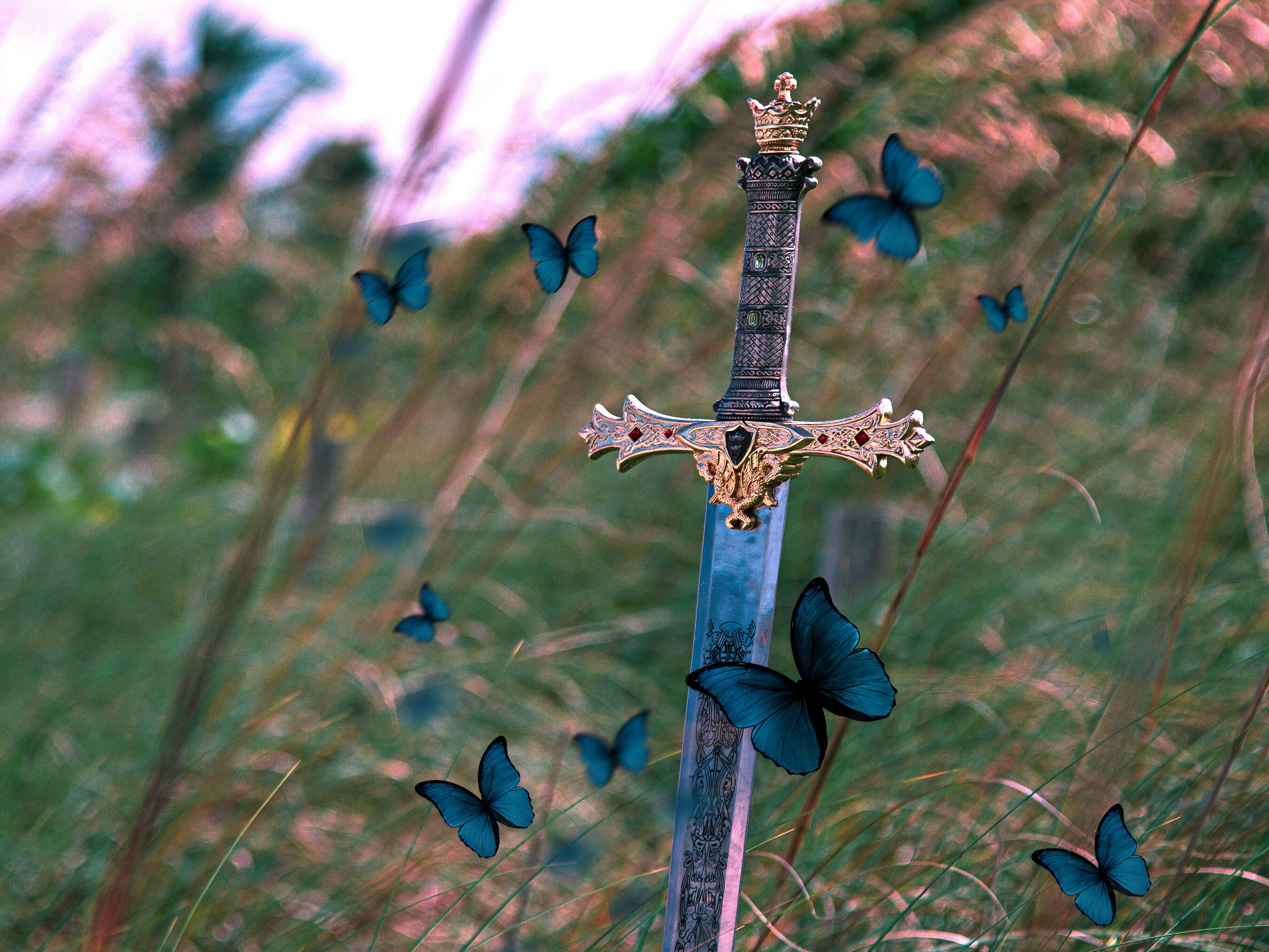 100 Blue Floating Butterfly Overlays Photoshop Overlays - Etsy