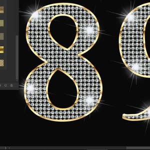 Gold Diamond Numbers Clipart, Transparent PNG Files, Photoshop PSD ...