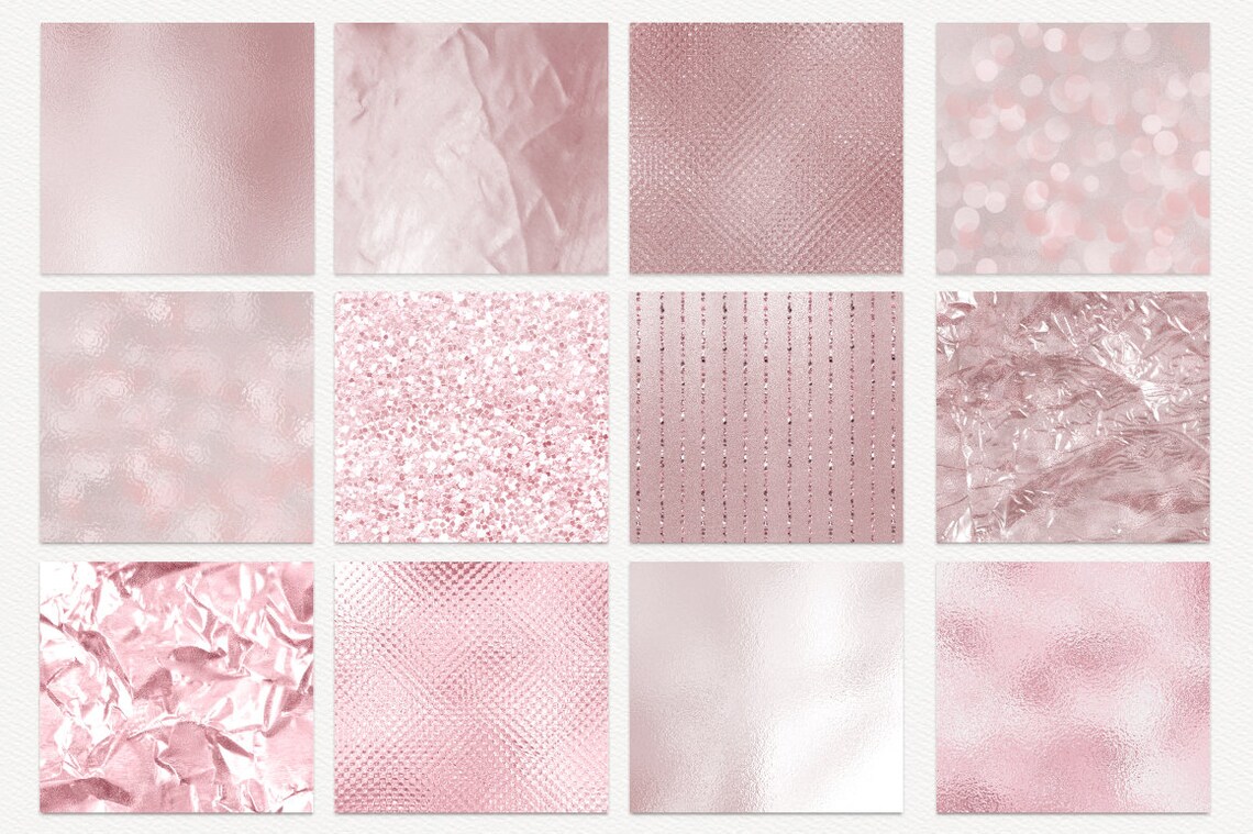 Rose Gold Digital Papers Rose Gold Digital Paper Luxury - Etsy