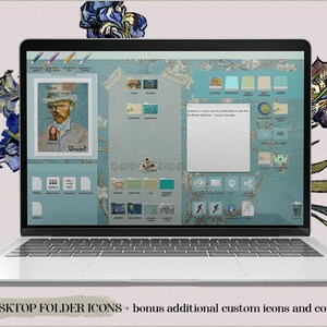 25 Van Gogh Desktop Folder Icons for Mac or PC - IOS APP Icons Used to ...