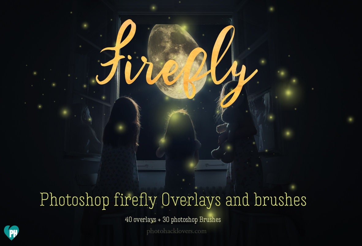 Firefly Overlays Firefly Photoshop Brushes Digital - Etsy