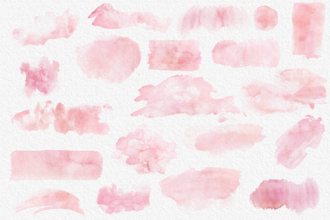 Watercolor Textures Clipart Blush Watercolor TEXTURE - Etsy