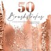Rose Gold Brush Strokes Clipart, Hand Painted Blush, Watercolor Rose ...