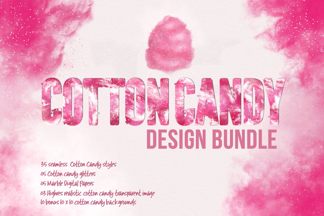 COTTON CANDY, Digital Paper, Candy, Scrapbook Paper, Photoshop Patterns ...