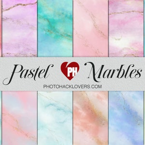 Pastel Marble Digital Paper, Marble Wall Paper, Marbled, Marble Texture ...