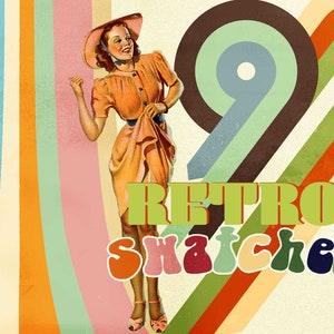 Retro Colorblock - Set of 60 Retro Color Swatches, These Vintage Retro ...