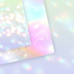 40 RAINBOW BOKEH TEXTURE, Digital Holographic Paper- Pastel Ombre ...