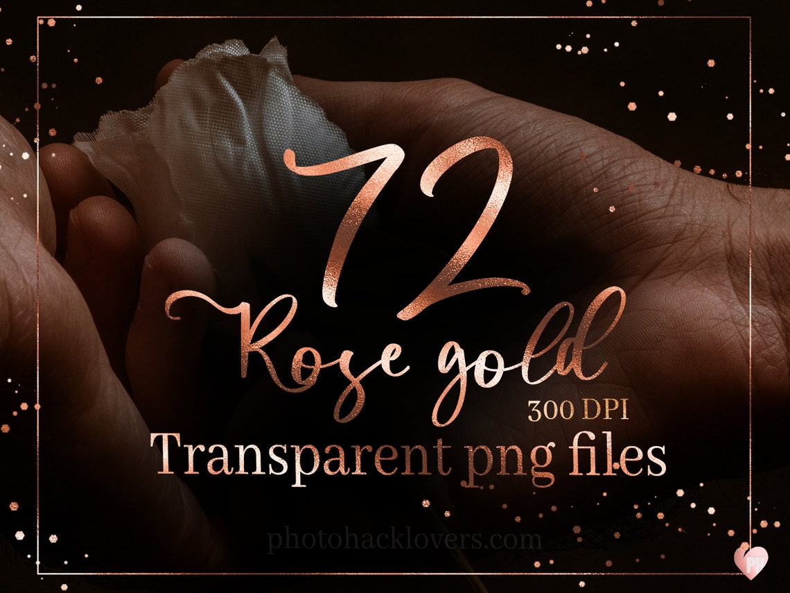 Rose Gold Alphabet Clipart Rose Gold Font Clipart Rose Gold - Etsy