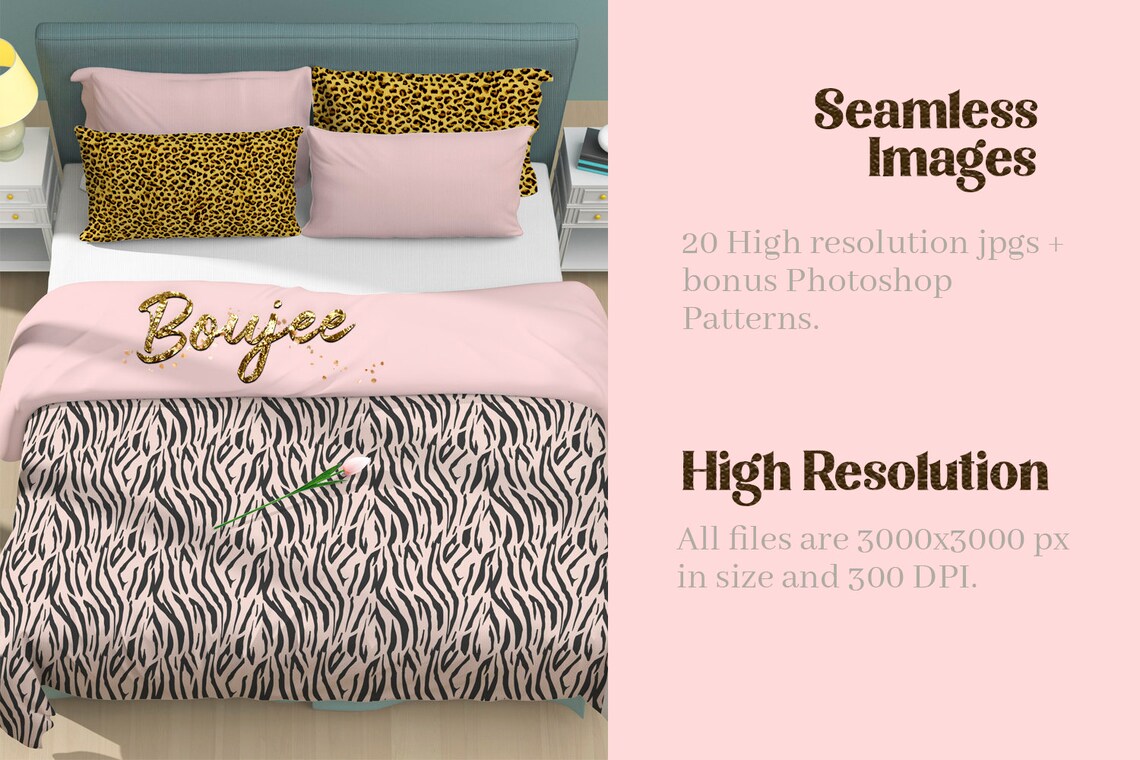 ANIMAL PRINT boujee Leopard Digital Paper 20 | Etsy