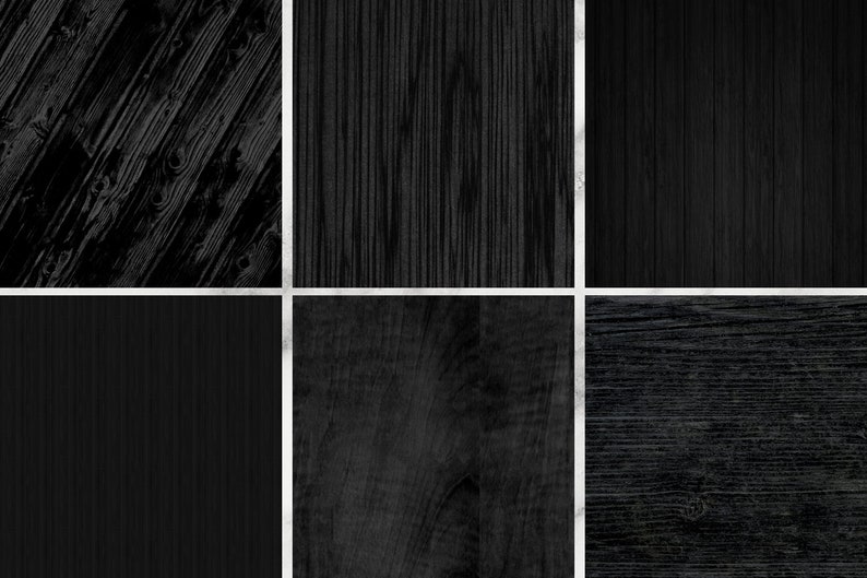 BLACK WOOD digital paper wood Textures Digital Paper pack: | Etsy