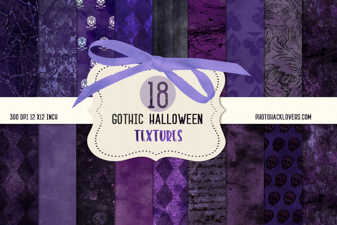 Grunge Gothic Textures, Gothic Digital Paper, Purple Gothic, Gothic ...