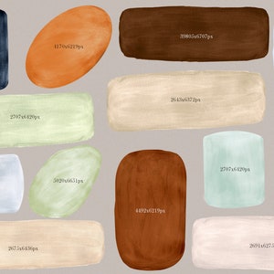 13 WATERCOLOR SHAPES Clipart Vol 3 Abstract Watercolor Clipart ...