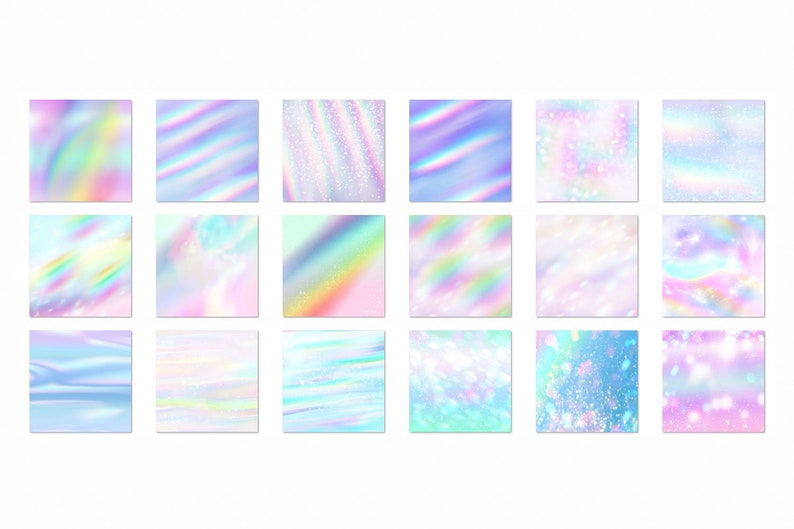 40 RAINBOW BOKEH TEXTURE Digital Holographic Paper Pastel - Etsy