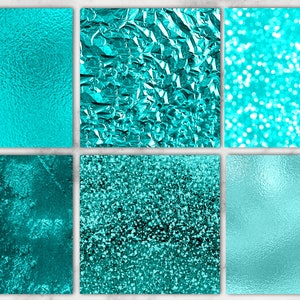 Teal DIGITAL PAPER - Blue Green Digital Paper Pack-turquoise Glitter ...