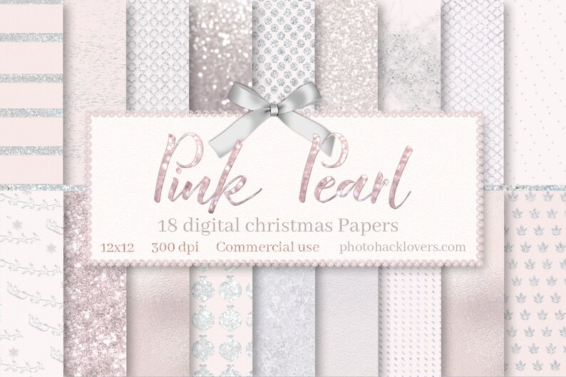 Pastel Christmas Digital Paper Digital Paper Pack Christmas - Etsy