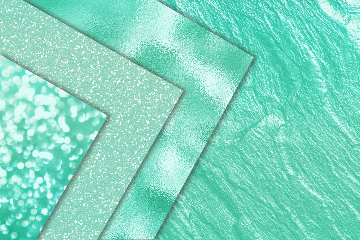 Mint Green Digital Paper Aqua Mint Digital Paper Glitter - Etsy