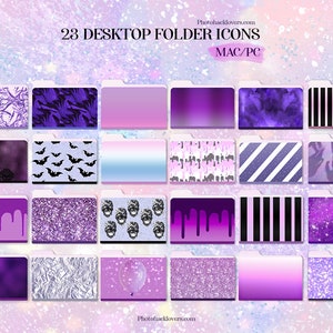 Desktop Folder Icons | Pastel Goth Folder Icons for Mac or PC | Mac ...
