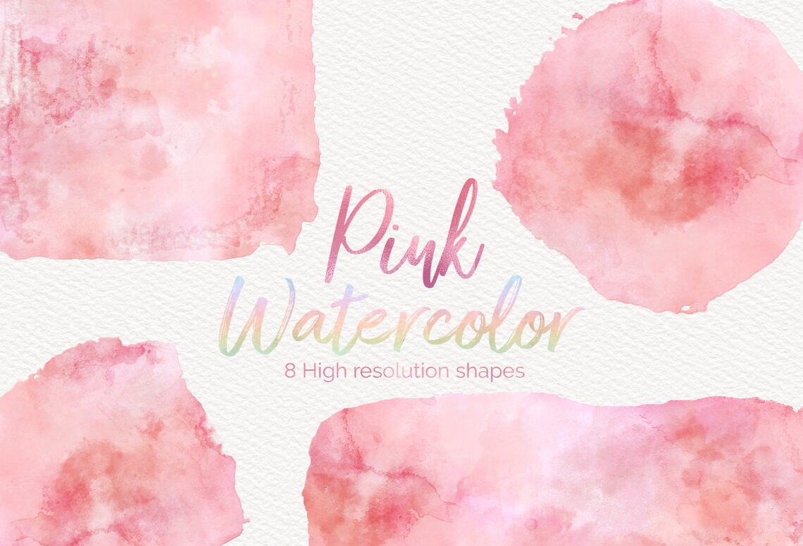 ROSE GOLD Watercolor Watercolor Clipart DIY Logo Blush | Etsy