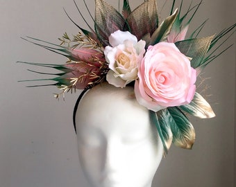 Floral fascinator | Etsy