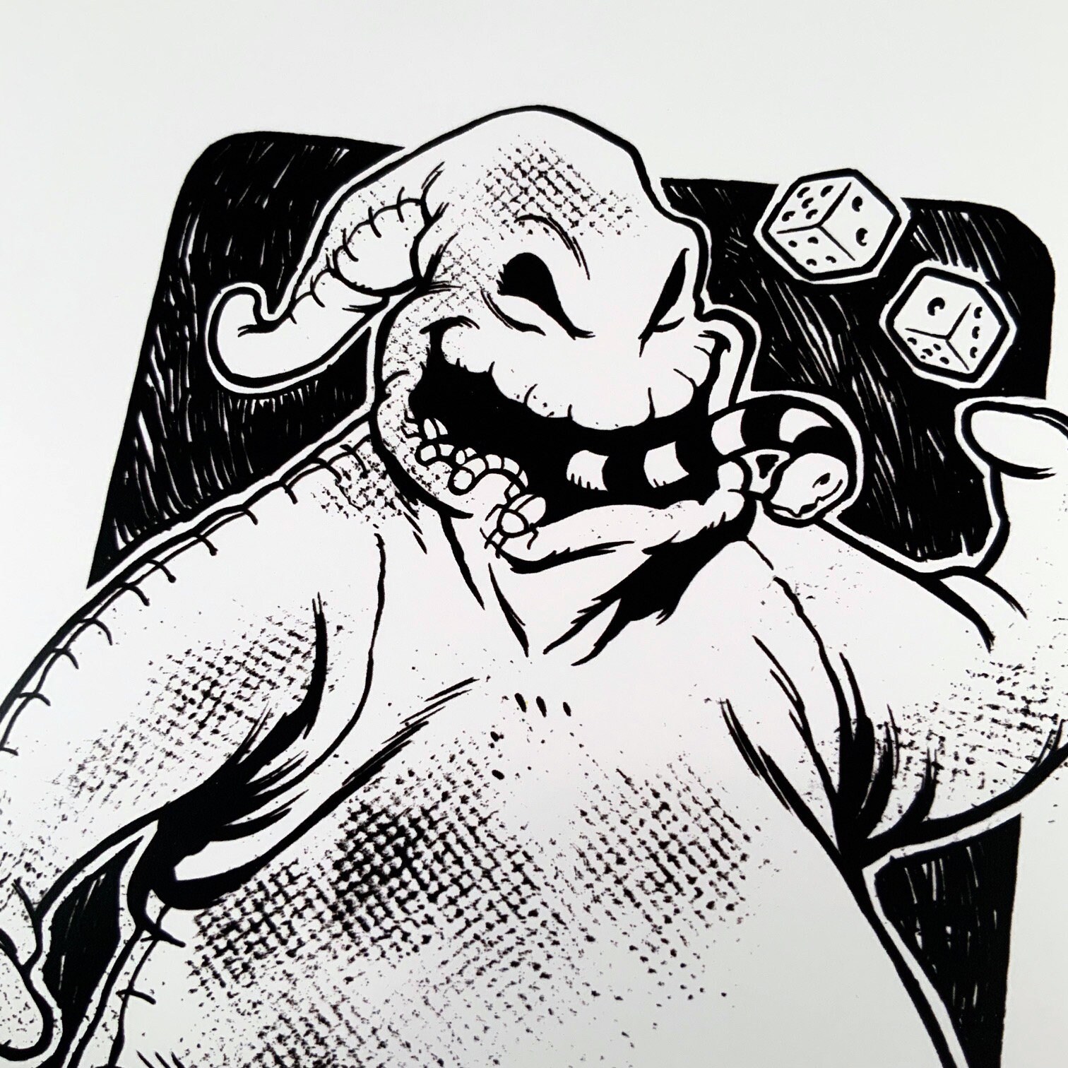 Oogie Boogie Nightmare Before Christmas Drawing